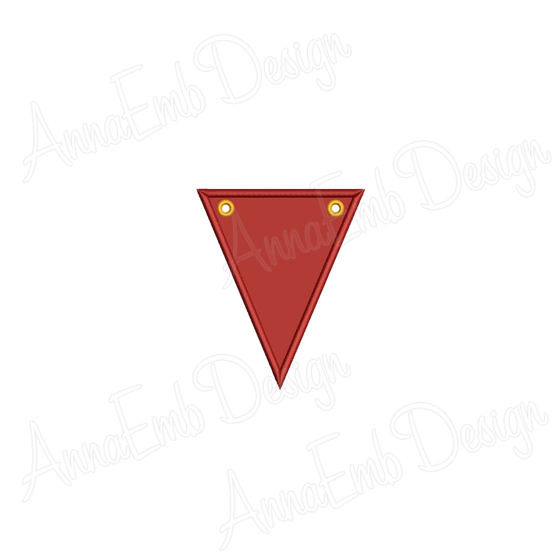 Triangle Banner Embroidery Design. Triangle Applique | Etsy