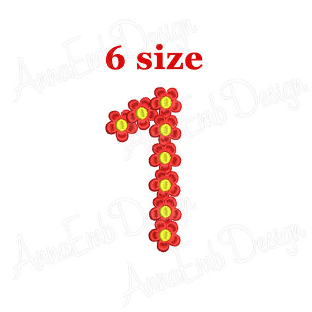 Number 1 Embroidery Design. My 1st Embroidery Design. Number One ...