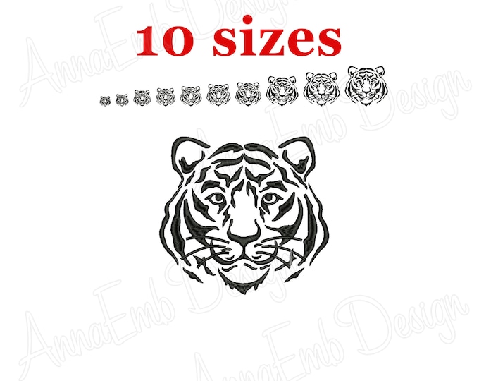 Tiger Embroidery Design. Tiger Silhouette. Tiger Mini. Tiger Design ...