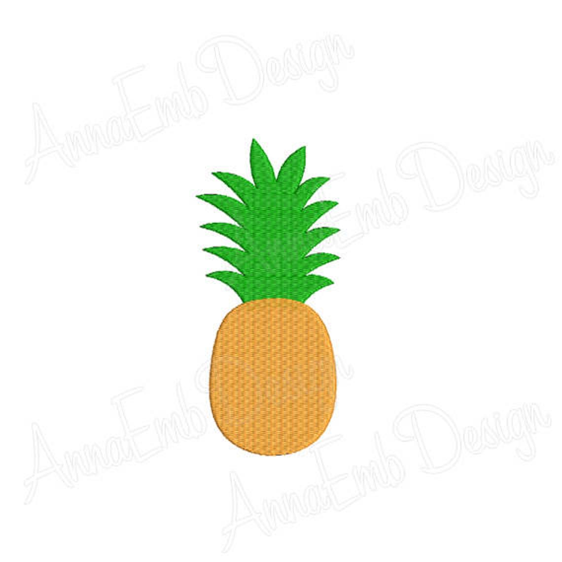 Pineapple Embroidery Design. Pineapple Mini. Machine - Etsy