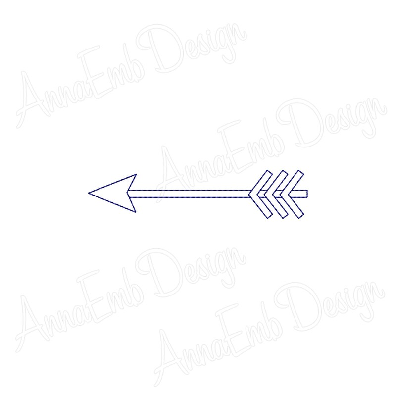 Arrow Embroidery Design. Arrow Mini. Arrow Pattern. Machine Embroidery ...