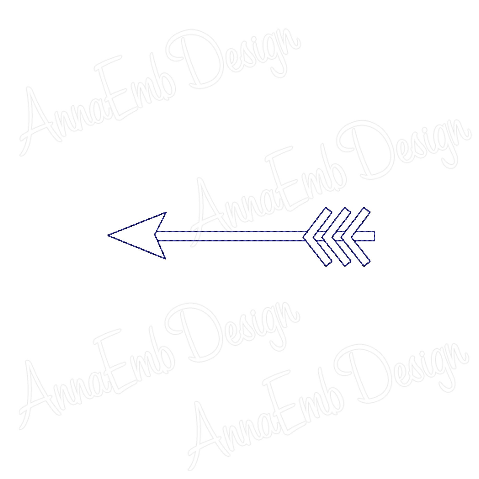 Arrow Embroidery Design. Arrow Mini. Arrow Pattern. Machine Embroidery ...