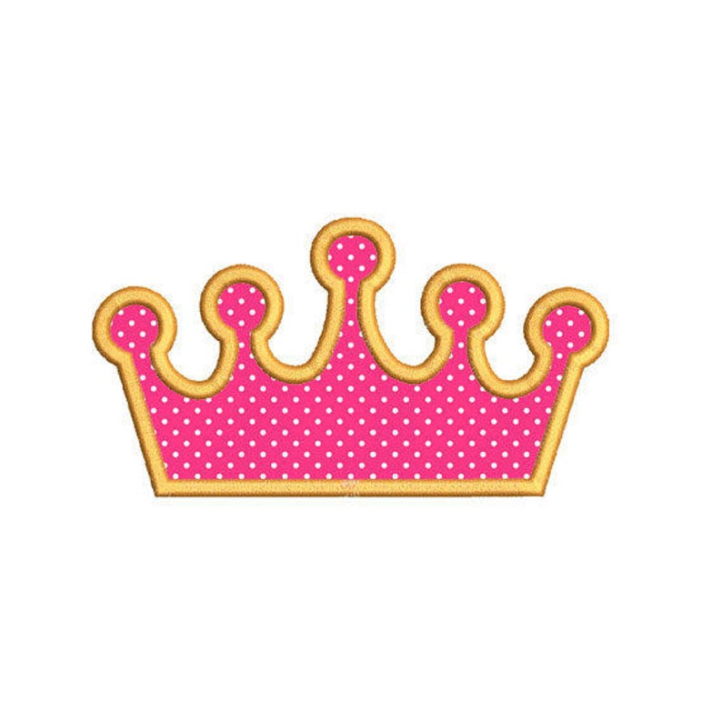 Crown Applique Embroidery Design. Crown Embroidery. Machine - Etsy