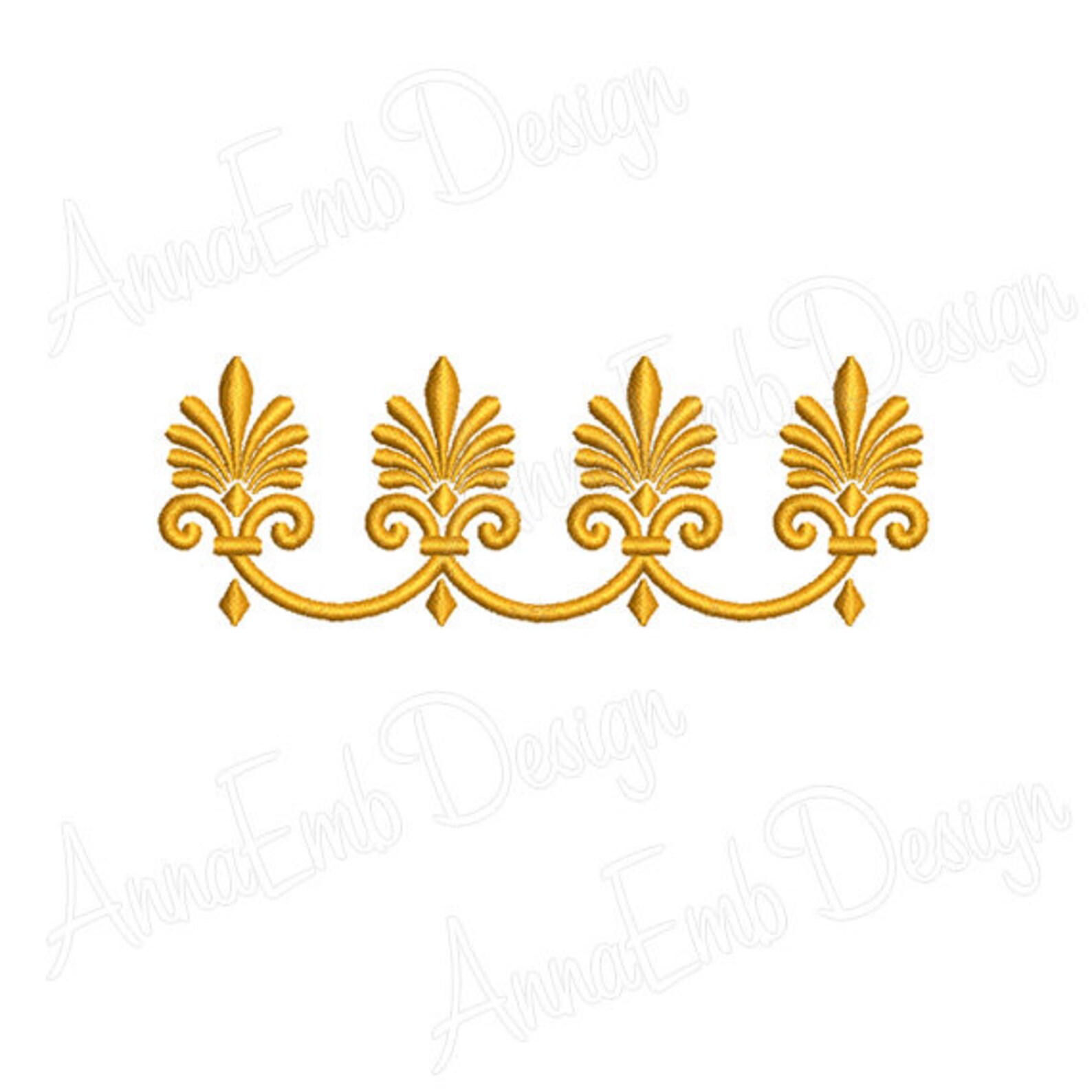 Border Embroidery Design. Machine Embroidery. Decor Borders. - Etsy