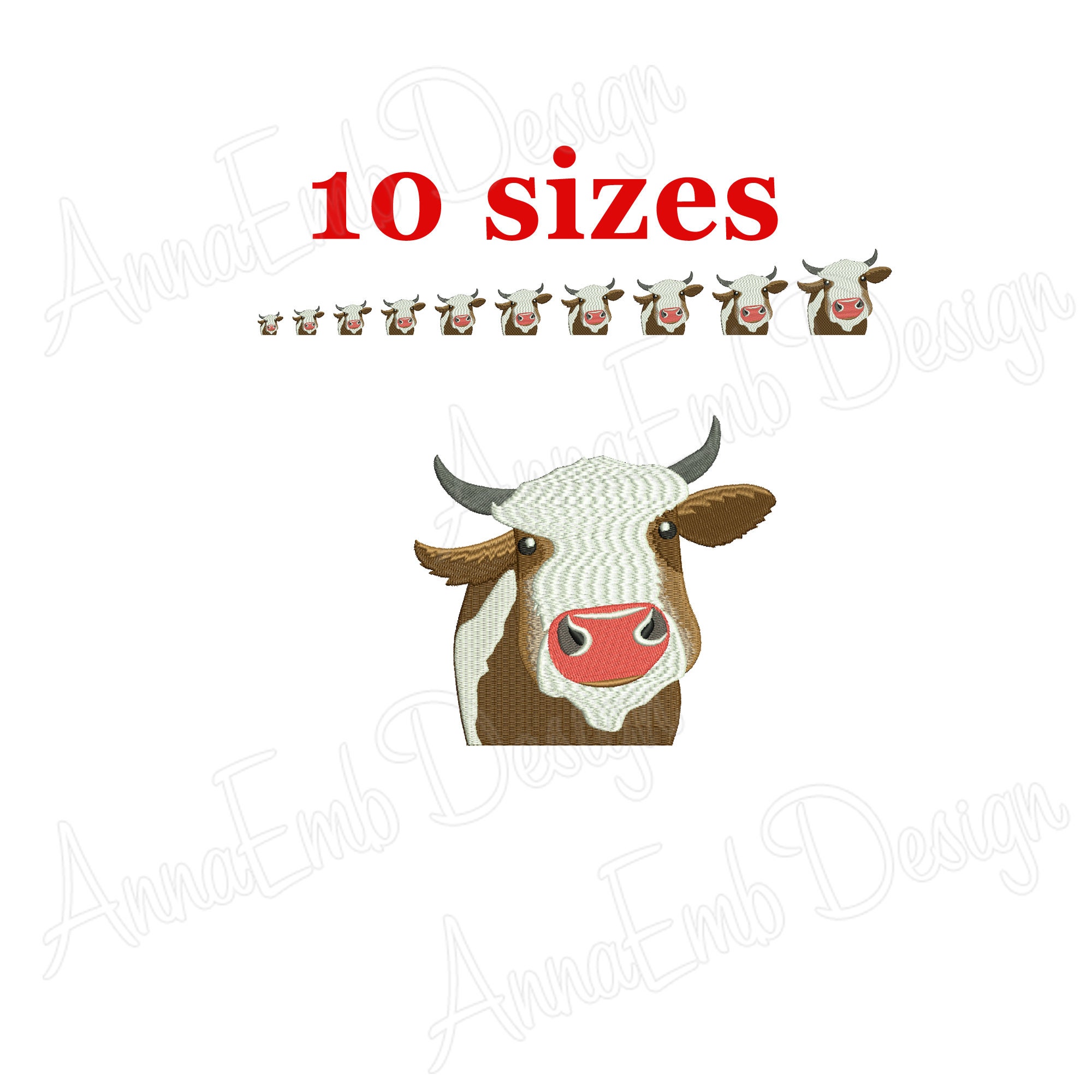 Cow Embroidery Design. Cow Silhouette. Cow Mini Embroidery. | Etsy