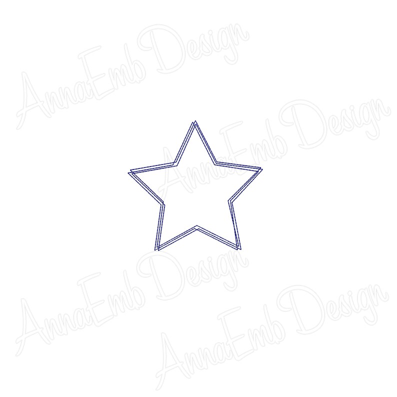 Star Embroidery Design. Machine Embroidery Design. Mini Star | Etsy
