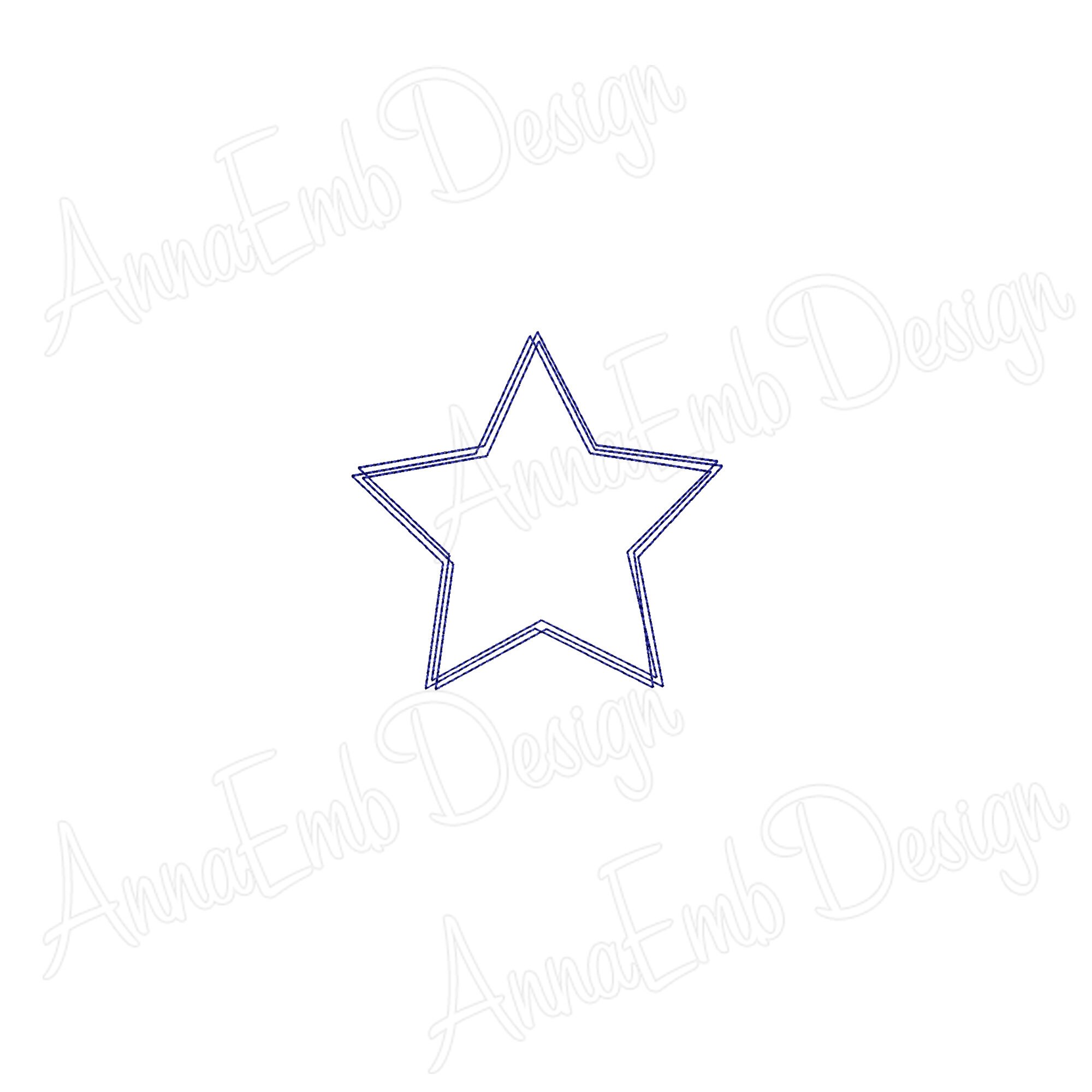 Star Embroidery Design. Machine Embroidery Design. Mini Star | Etsy