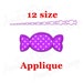 Candy Applique Embroidery Design. Candy Mini Embroidery - Etsy