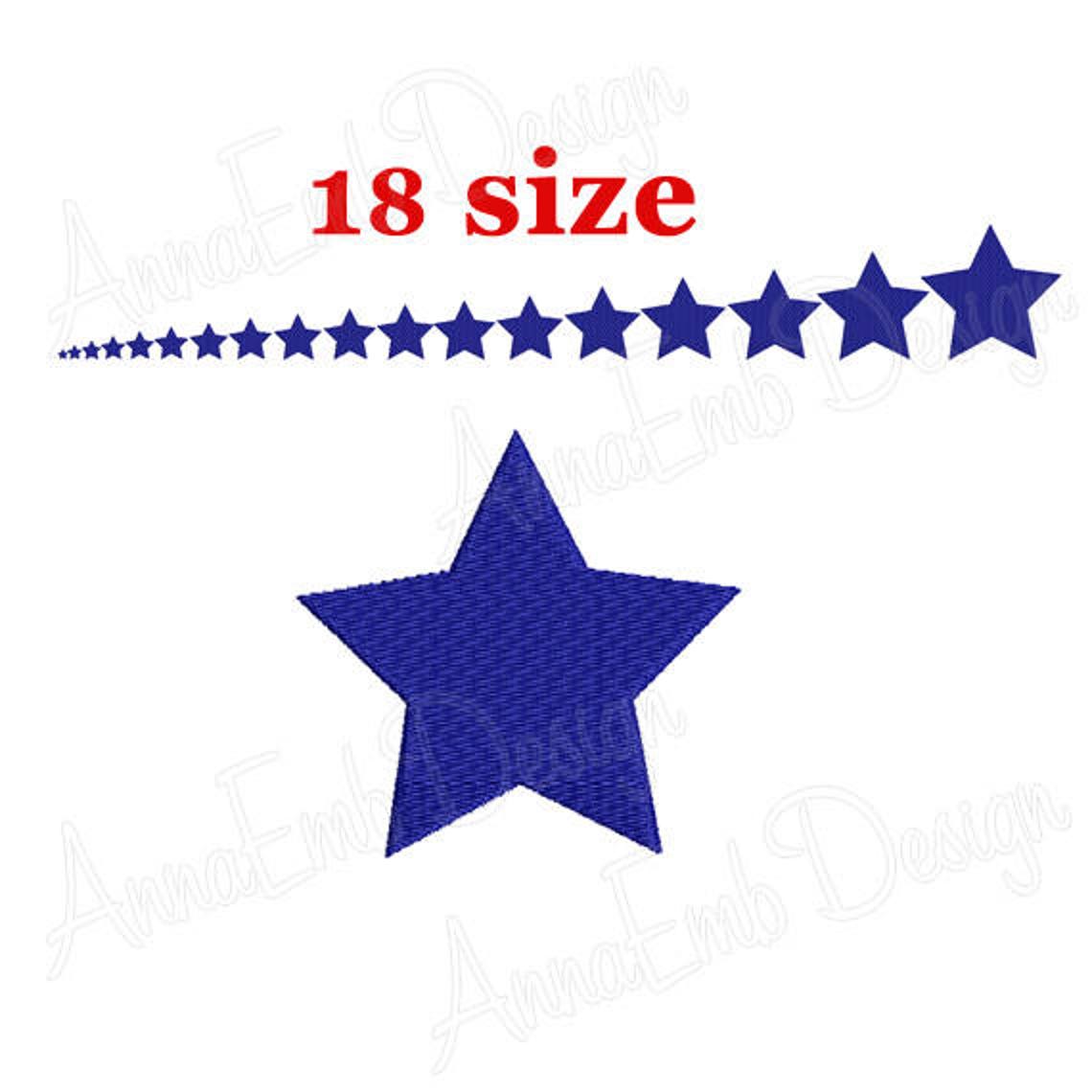 Star Embroidery Design. Star Machine Embroidery. Star Fill - Etsy