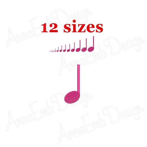 Music Note Embroidery Design. Machine Embroidery Design. Music | Etsy