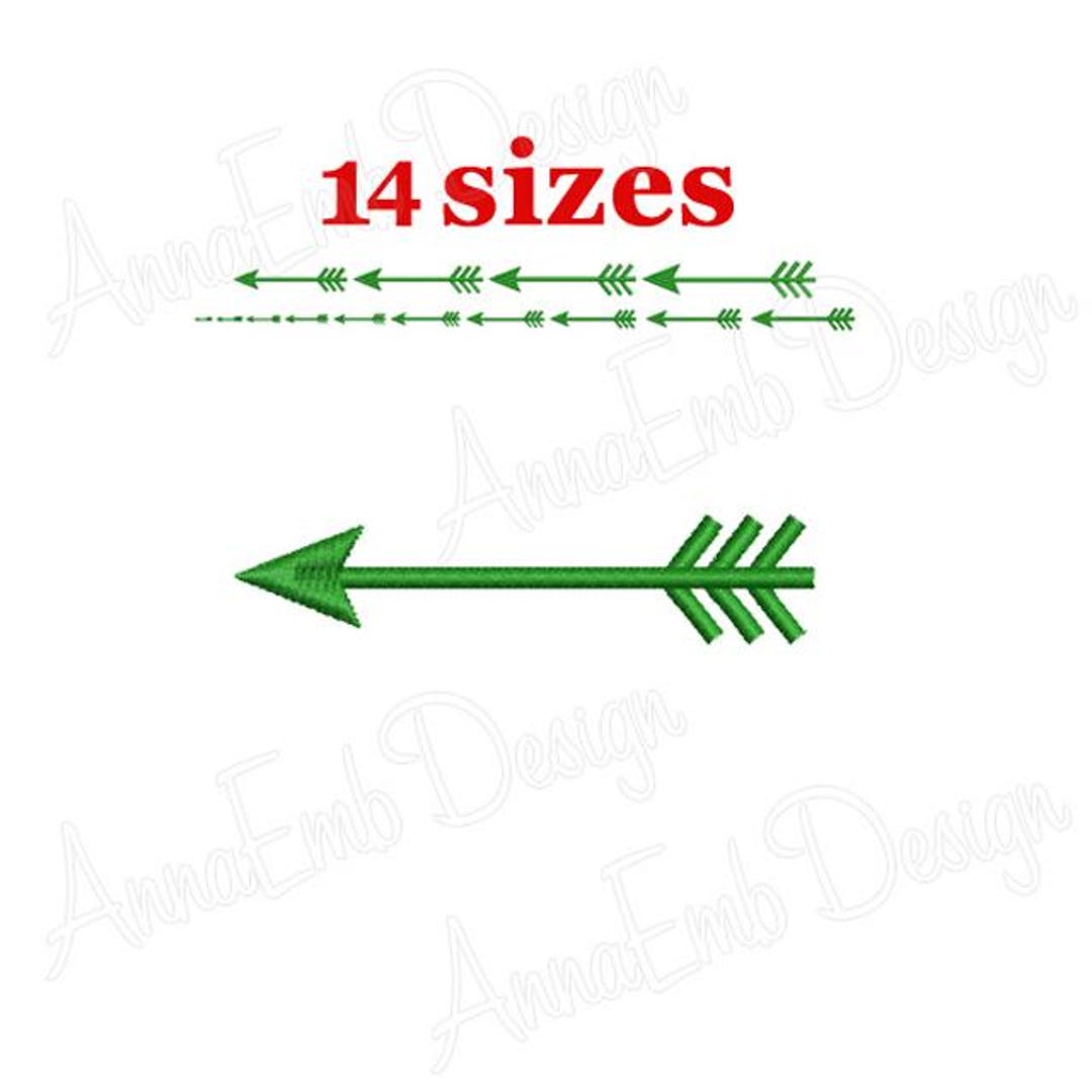 Arrow Embroidery Design. Arrow Mini. Arrow Pattern. Machine Embroidery ...