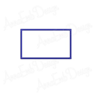 Rectangle Applique Embroidery Design. Rectangle Monogram Applique ...