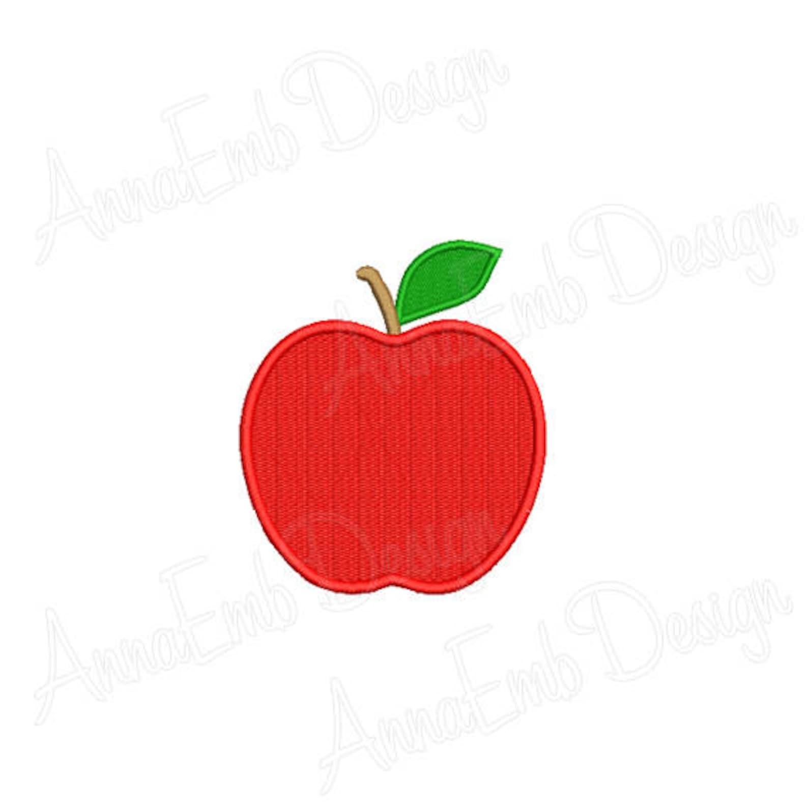 Apple Embroidery Design. Apple Mini Embroidery. Fruit - Etsy