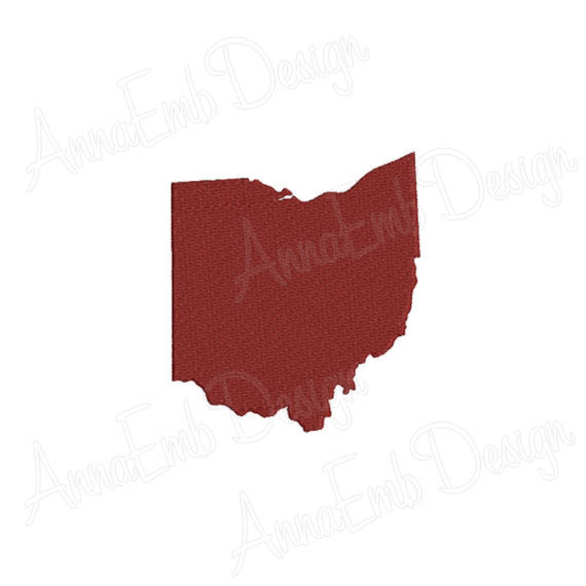Ohio Embroidery Design. Ohio Country. Machine Embroidery. Ohio - Etsy