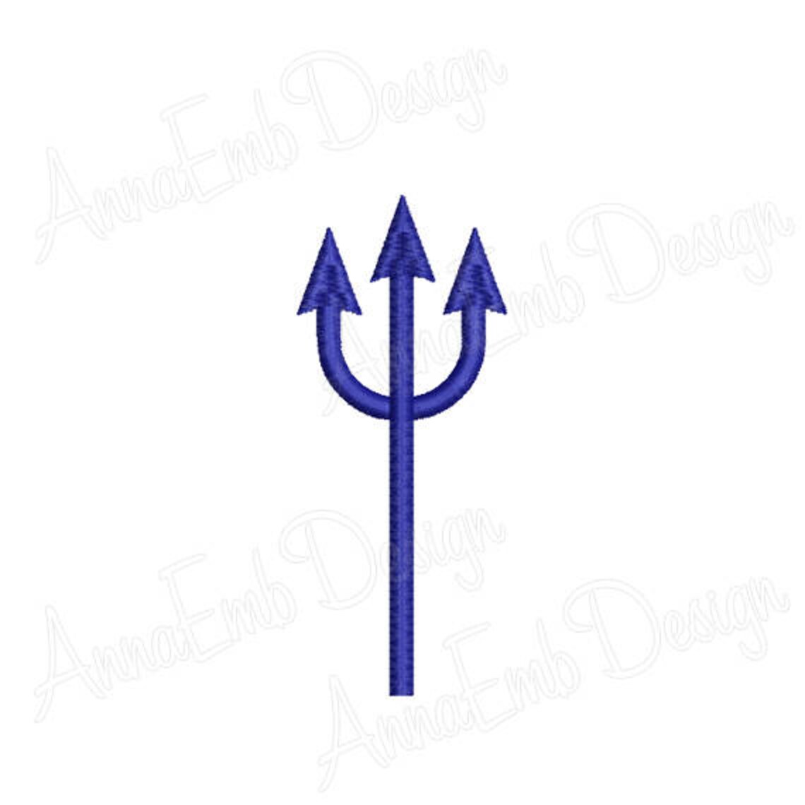 Pitchfork Embroidery Design. Trident Mini Embroidery. Devil | Etsy