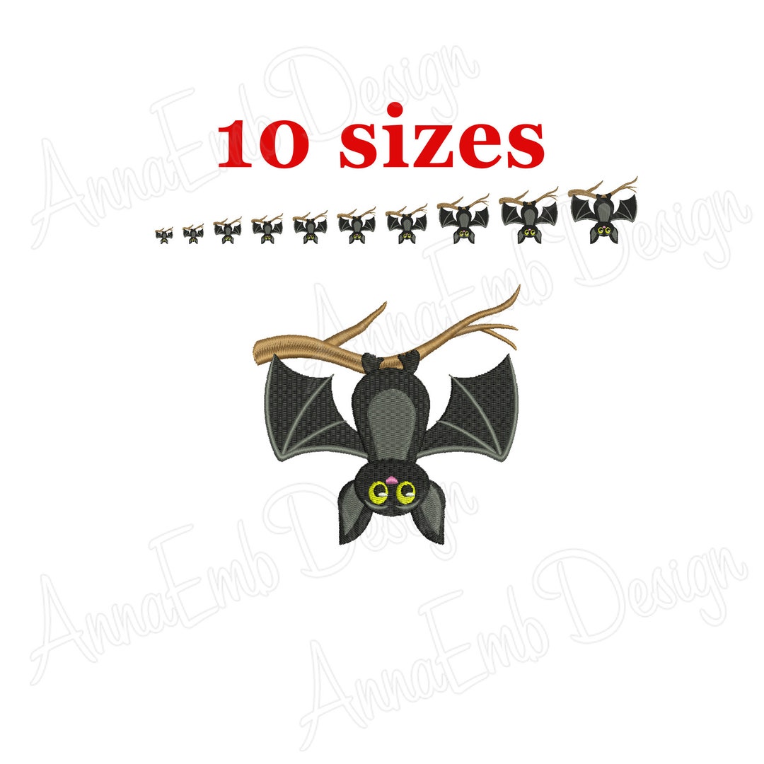 Bat Embroidery Design. Bat Silhouette. Bat Mini Embroidery. Bat Design ...