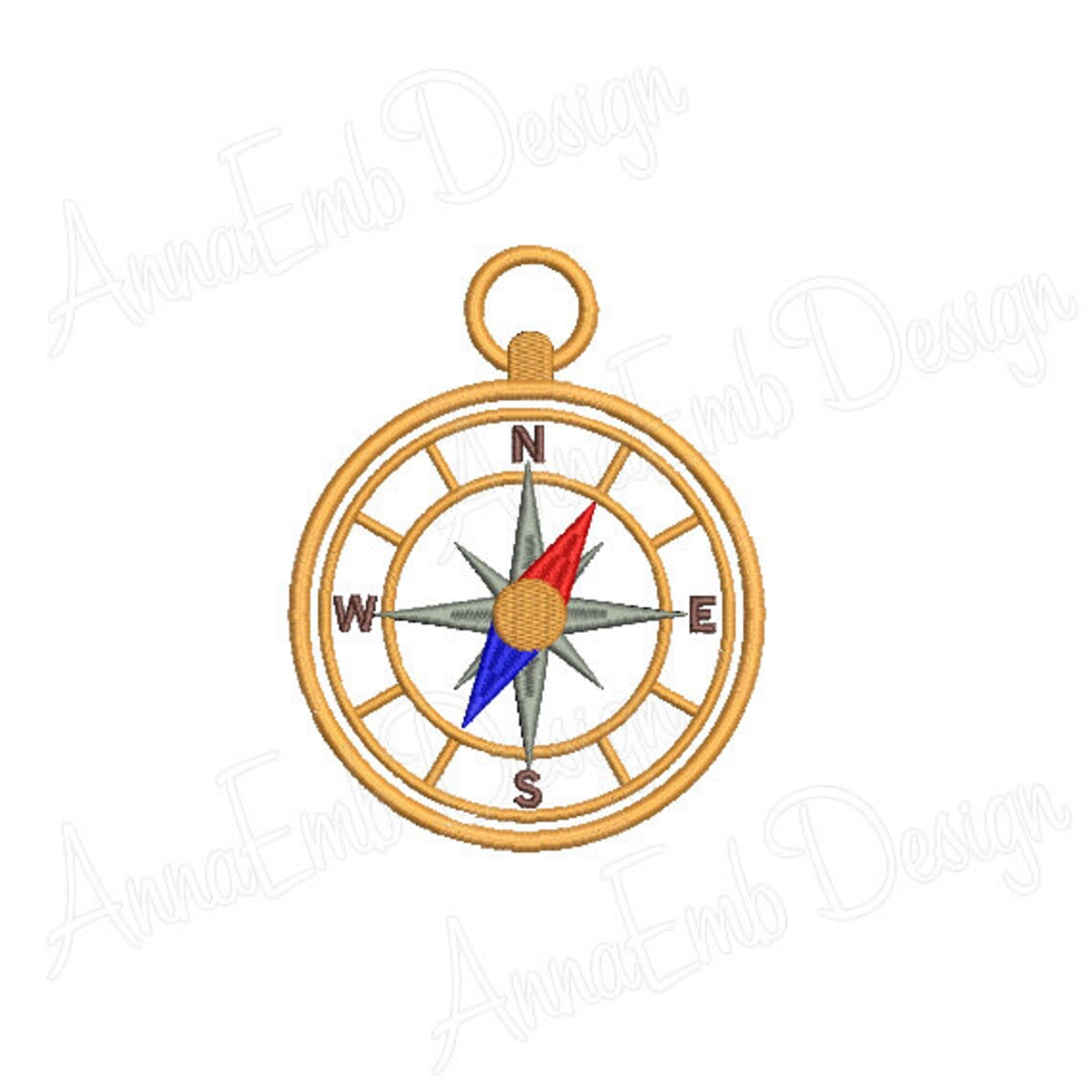Compass Applique Embroidery design. Nautical Compass. Compass | Etsy