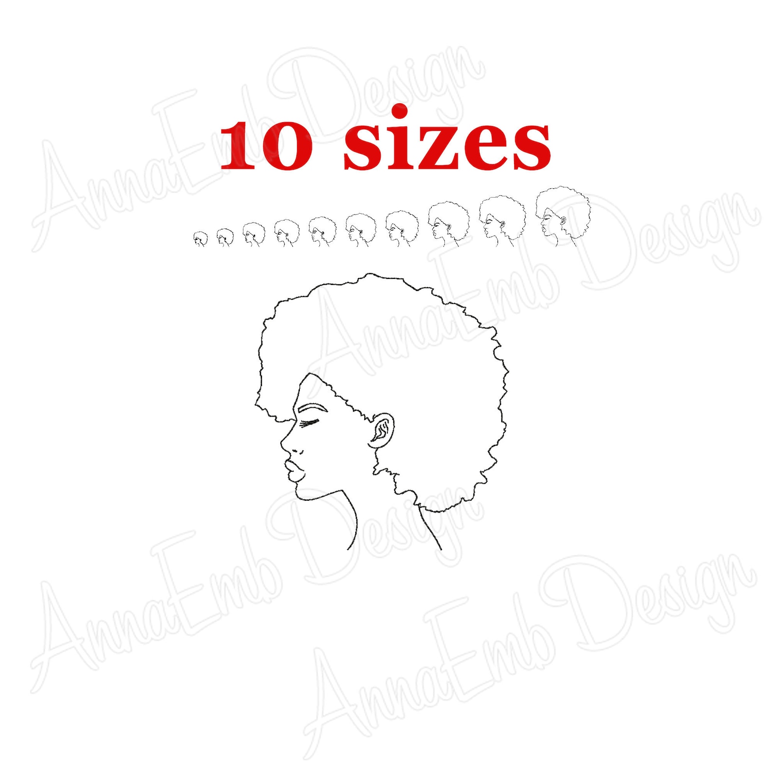 Woman Face Embroidery Design. Face Embroidery Design. Machine - Etsy