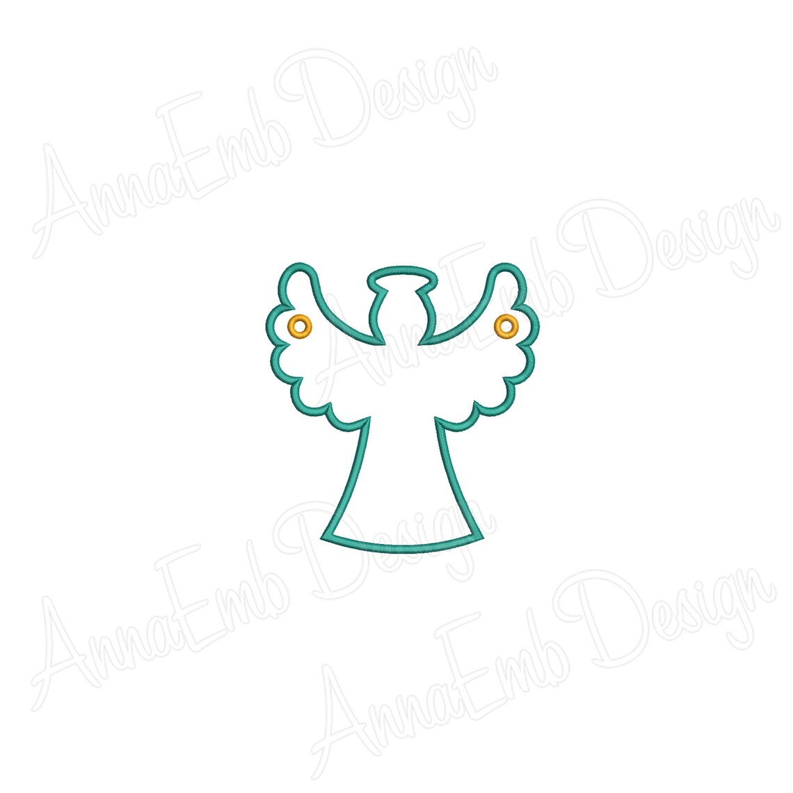 Angel Banner Embroidery Design. Angel Applique Embroidery Design ...