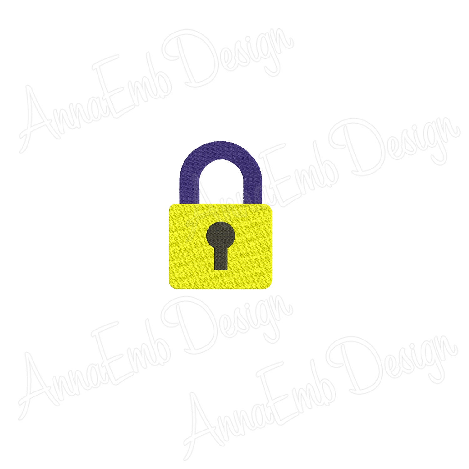 Door Lock Embroidery Design. Lock Mini Embroidery. Machine Embroidery ...