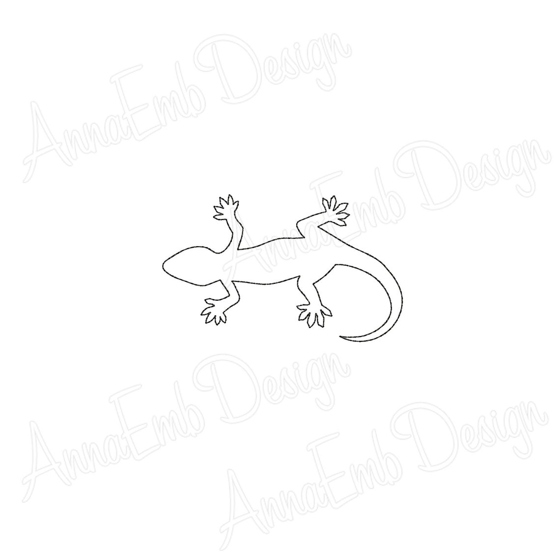 Lizard Embroidery Design. Gecko Embroidery Design. Machine - Etsy