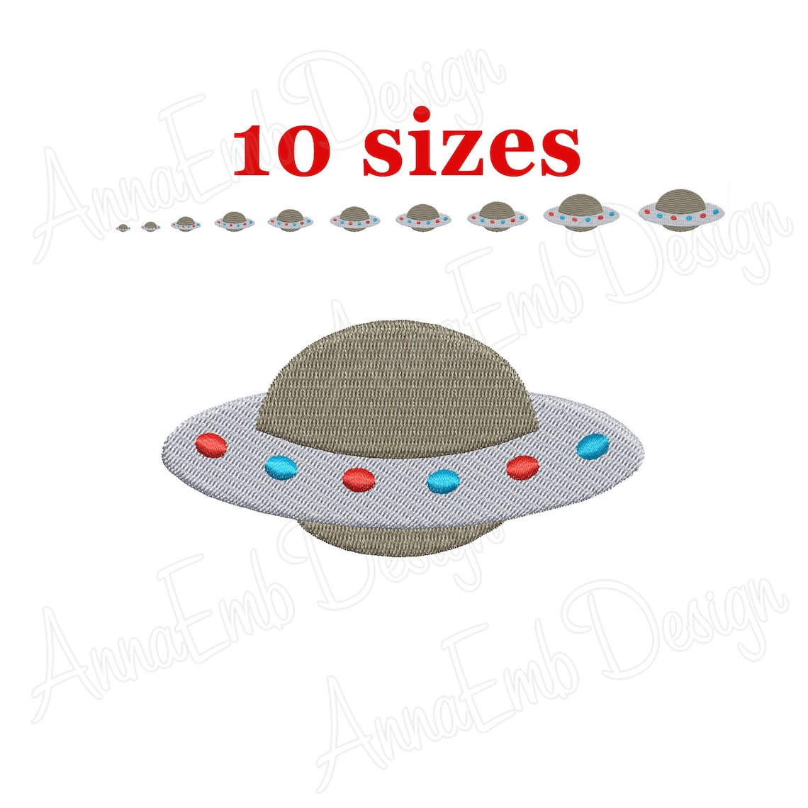 UFO Embroidery Design. UFO Mini. Machine Embroidery Design. - Etsy