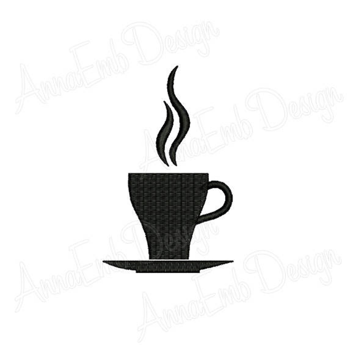 Coffee Cup Embroidery Design. Coffee Cup Mini Embroidery - Etsy