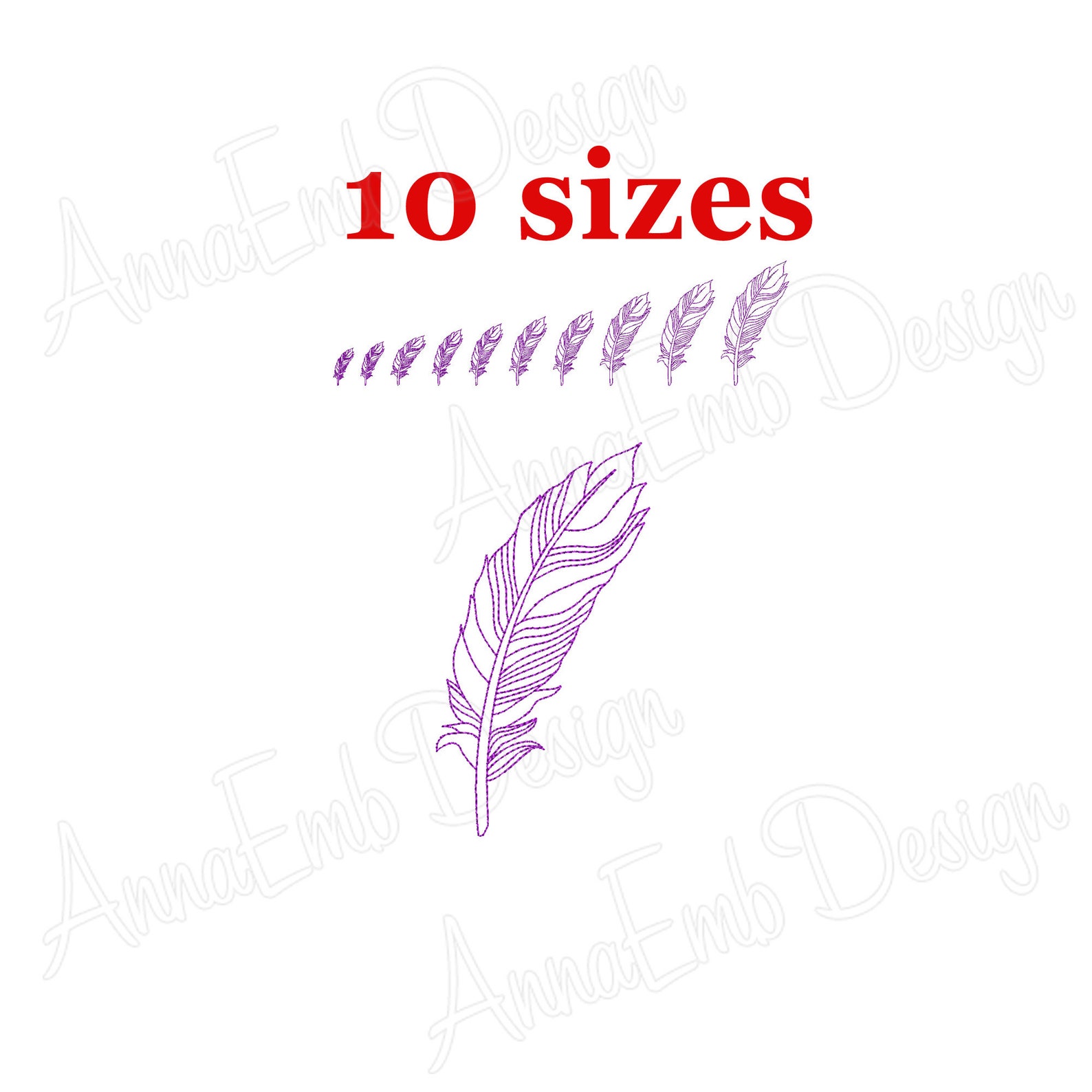Feather Embroidery Design. Feather Tribal. Feather Mini Embroidery ...