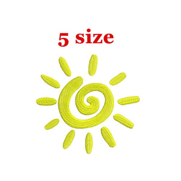 Embroidery Design Sun - Etsy