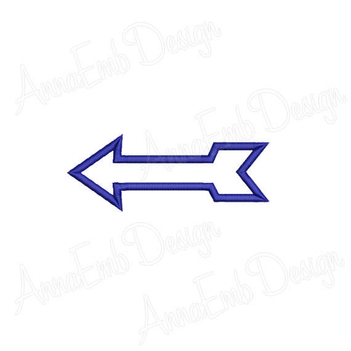 Arrow Applique Embroidery Design. Machine Embroidery Design. - Etsy