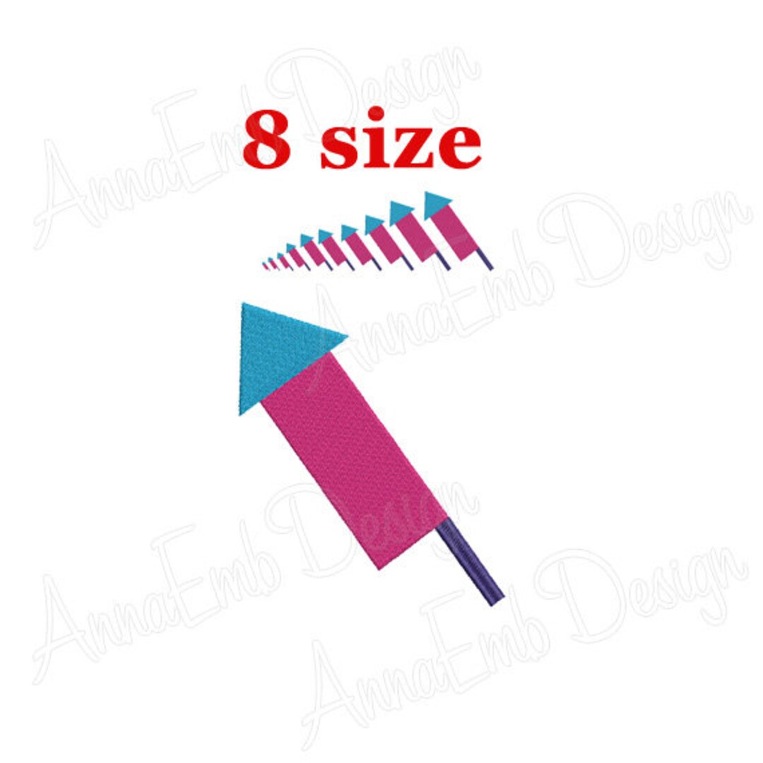 Firework Embroidery Design. Firework Silhouette Embroidery Design ...