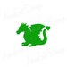 Dragon Embroidery Design. Mini Dragon Design. Dragon Silhouette ...