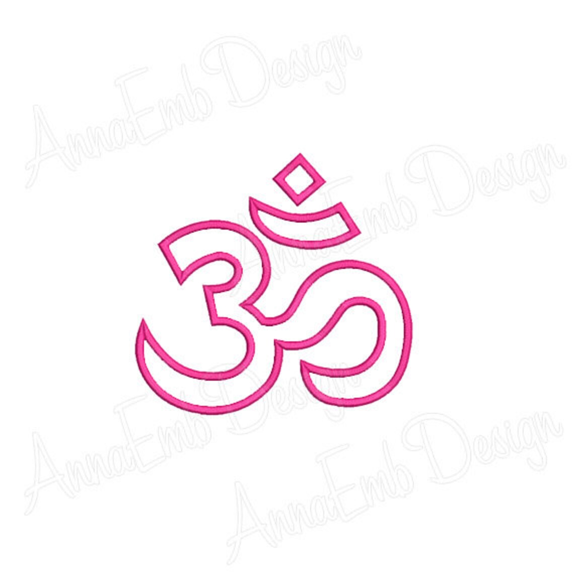 Om Symbol Applique Embroidery Design. Om Symbol Mini - Etsy