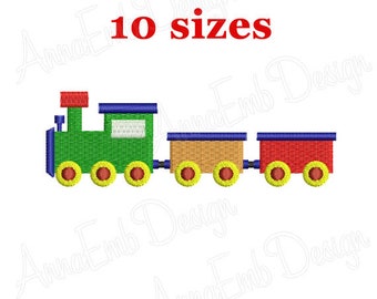 Train Embroidery Design. Train Design. Mini Train. Baby Embroidery ...
