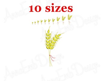 Wheat Machine Embroidery Design - Etsy