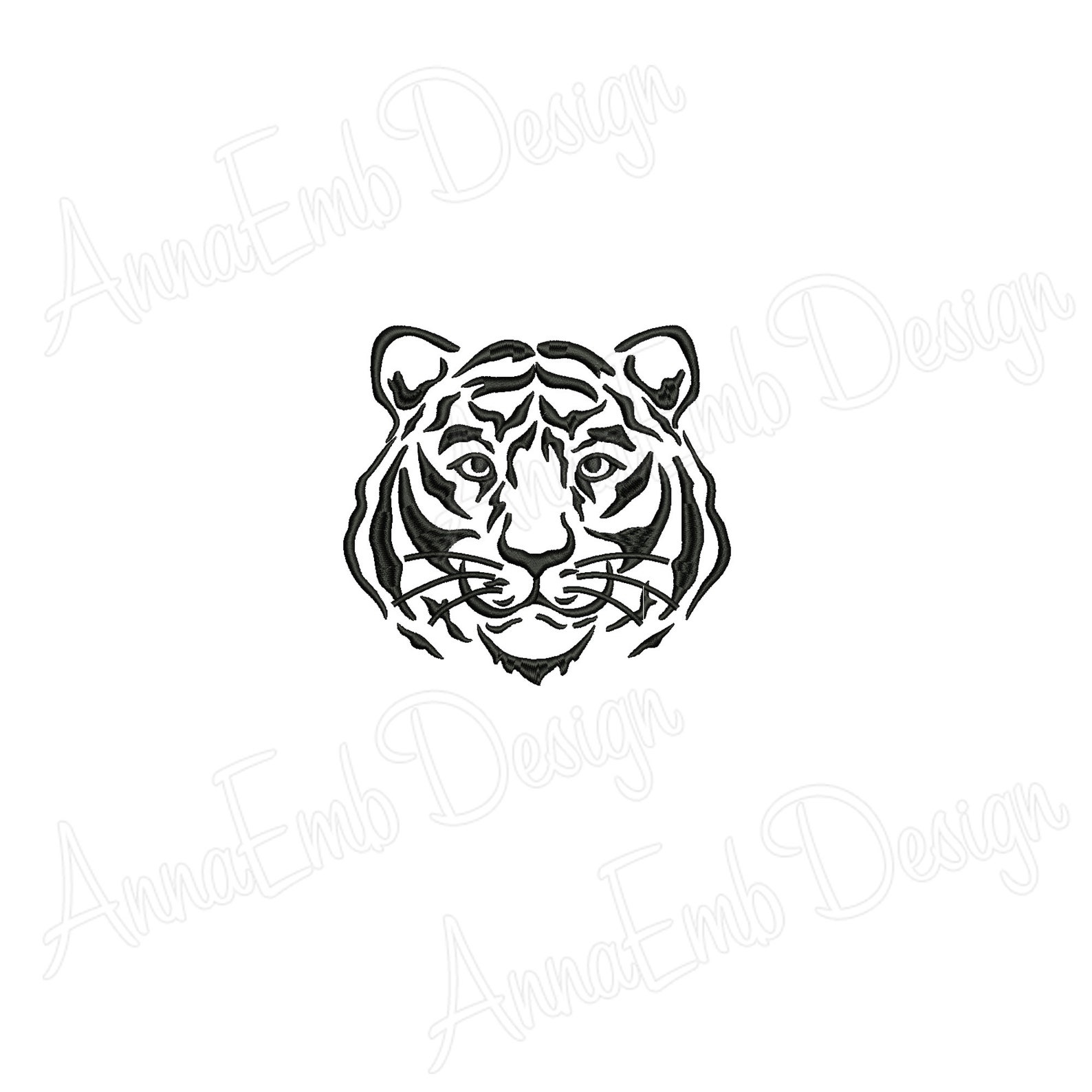 Tiger Embroidery Design. Tiger Silhouette. Tiger Mini. Tiger Design ...