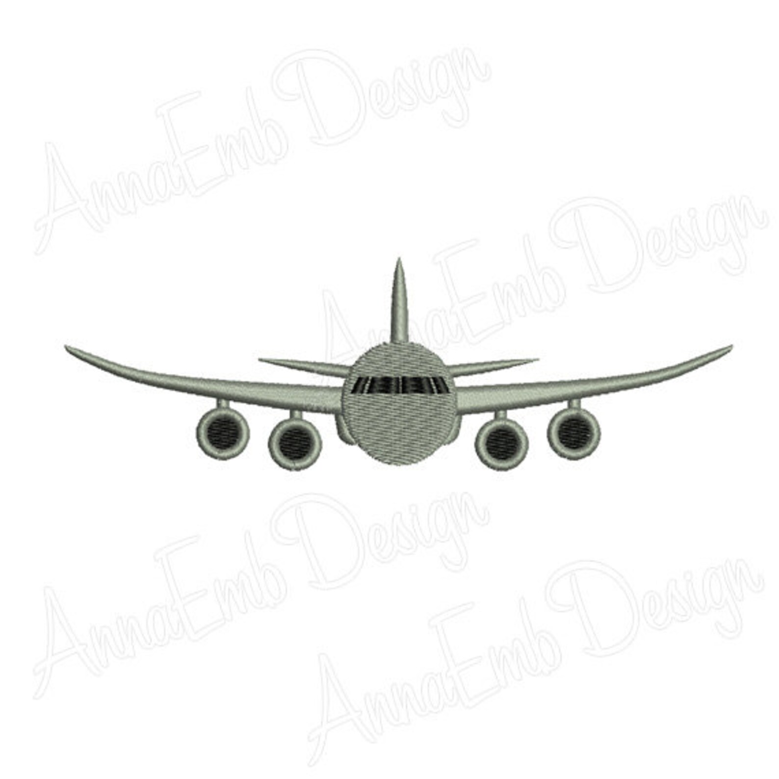Airplane Embroidery Design. Airplane Machine Embroidery | Etsy