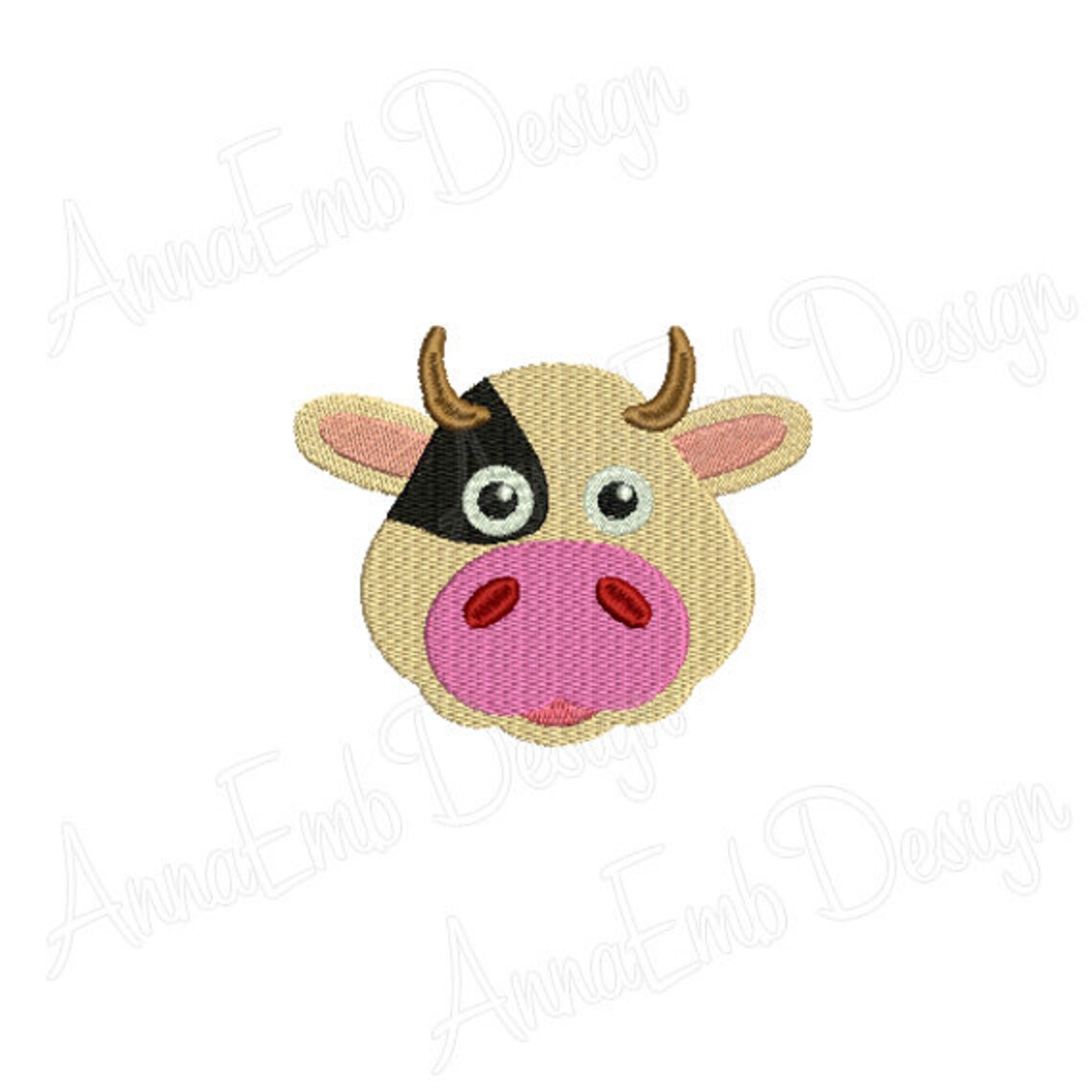 Cow Embroidery Design. Farm Animals. Cow Mini Embroidery. Cow - Etsy