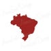 Brazil Map Embroidery Design, Filled Stitch (instant Download) - Etsy
