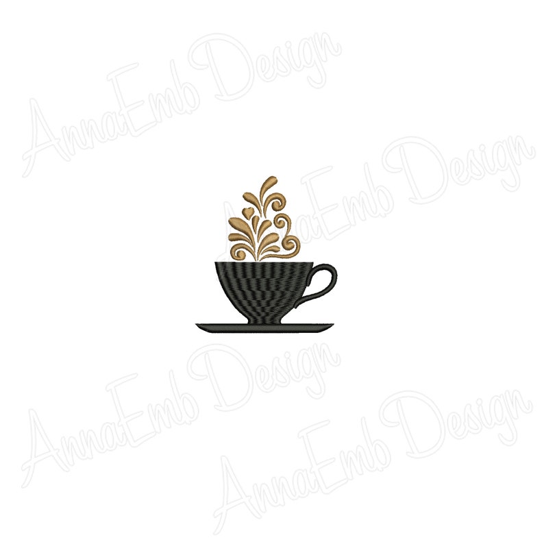 Coffee Cup Embroidery Design. Coffee Cup Mini Embroidery Design ...