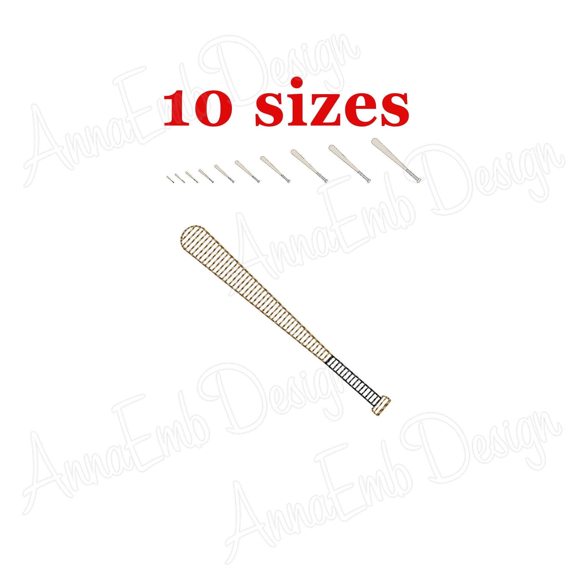 Baseball Sketch Embroidery Design. Mini Baseball Bat. Baseball Bat ...