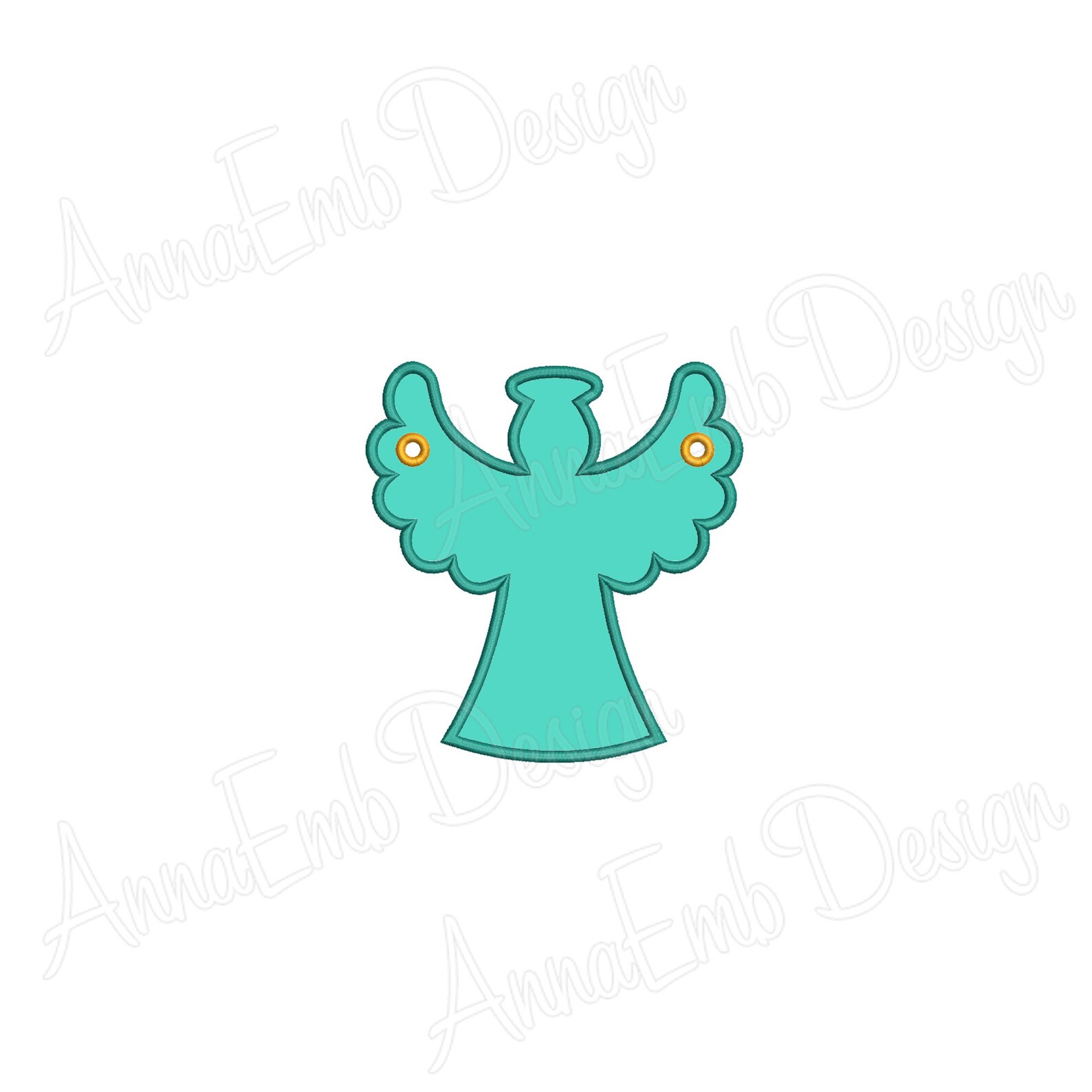 Angel Banner Embroidery Design. Angel Applique Embroidery Design ...