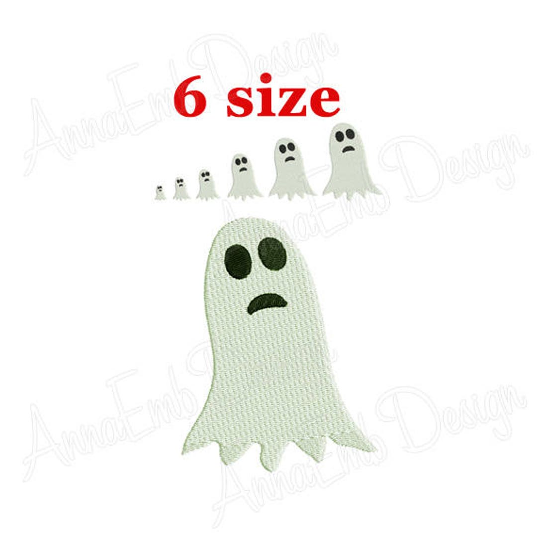 Ghost Embroidery Design. Ghost Mini Embroidery Design. Halloween Design ...
