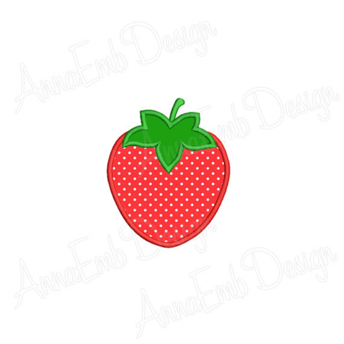 Strawberry Applique Embroidery Design. Fruit Applique | Etsy