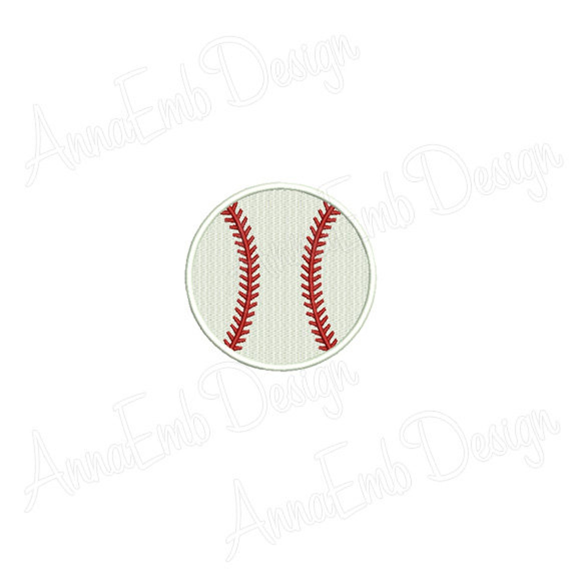 Baseball Embroidery Design. Mini Baseball. Softball Design. - Etsy