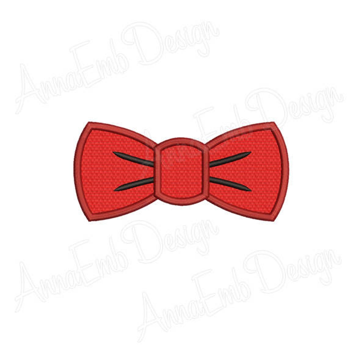 Bow Embroidery Design. Bow Tie Embroidery Design. Bow Mini. | Etsy