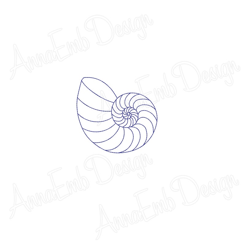 Sea Shell Embroidery Design. Sea Shell Mini Embroidery. | Etsy