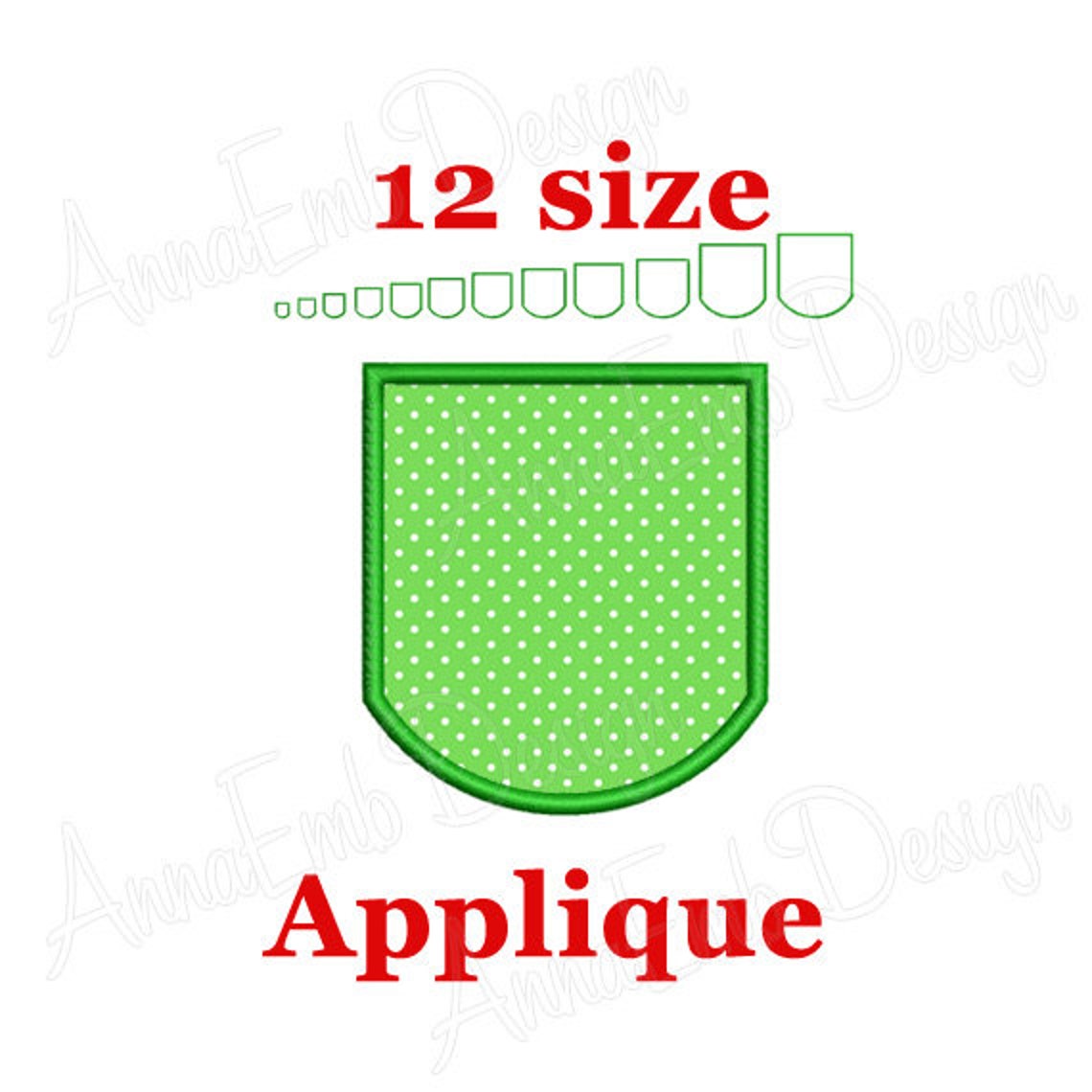 Pocket Embroidery Design. Real Pocket Applique Embroidery - Etsy