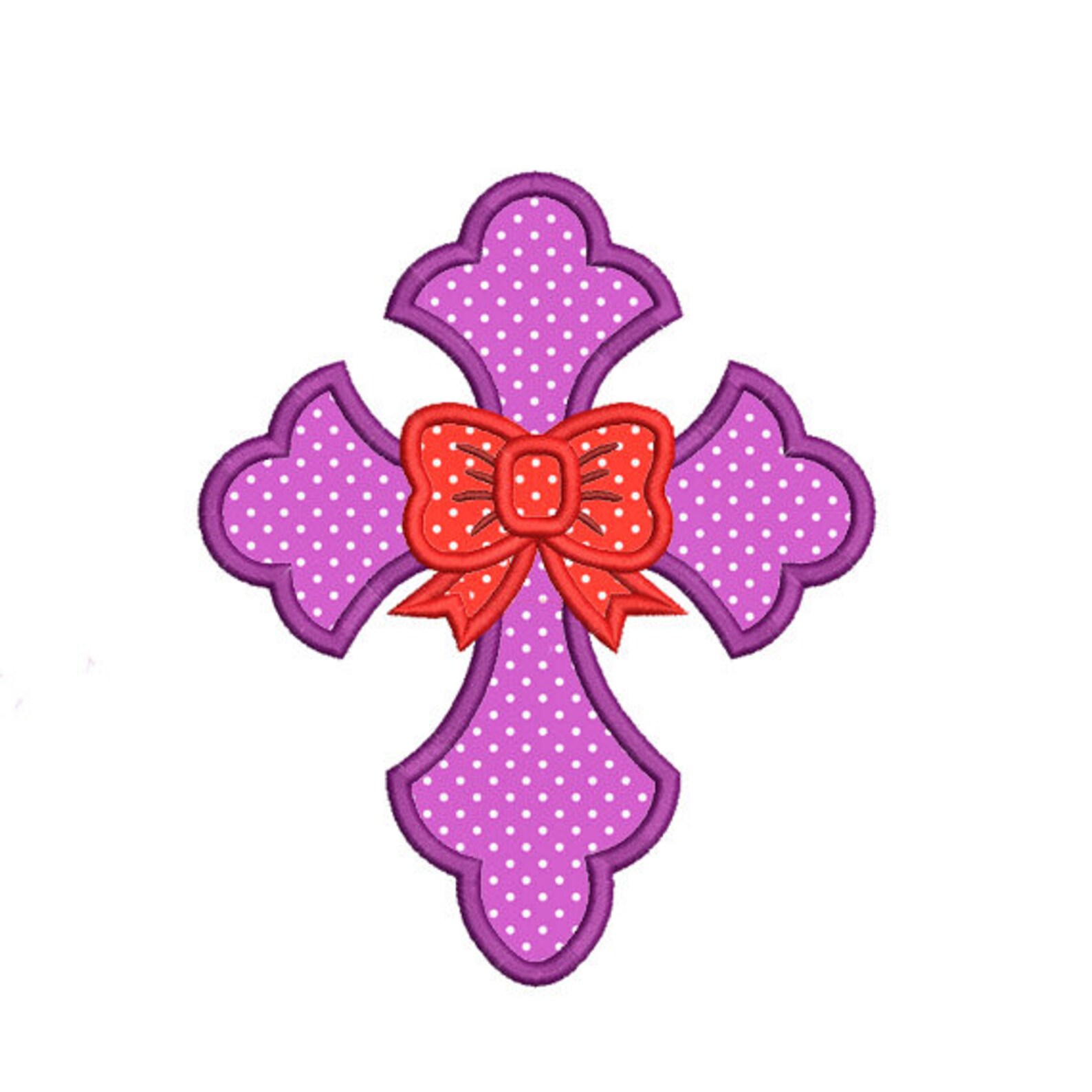 Cross Applique Embroidery Design. Cross Embroidery Design. - Etsy