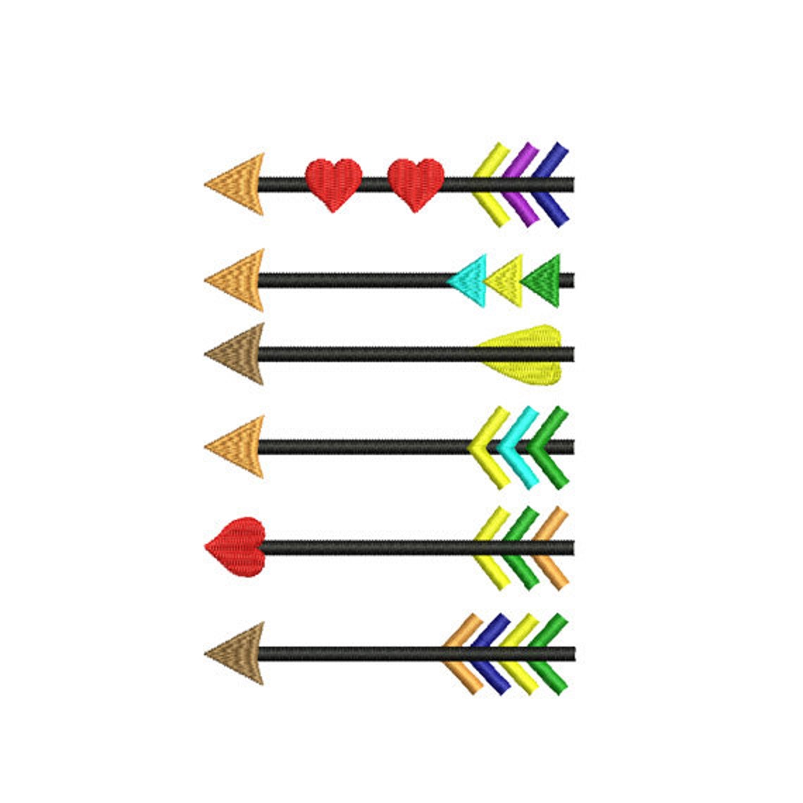 Arrow Embroidery Design. Arrow Pattern. Machine Embroidery. - Etsy